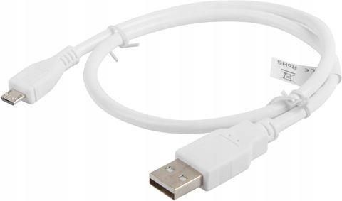 Gruby Biały Kabel krótki Usb - Micro Usb 0.5m Gsm (CAUSBM10CC0005W ...