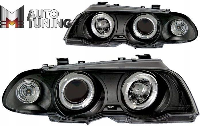 Lampa przednia Sonar Lampy Bmw E46 05.98-08.01 Angel Eyes Black TTLPBM39 - Opinie i ceny na Ceneo.pl
