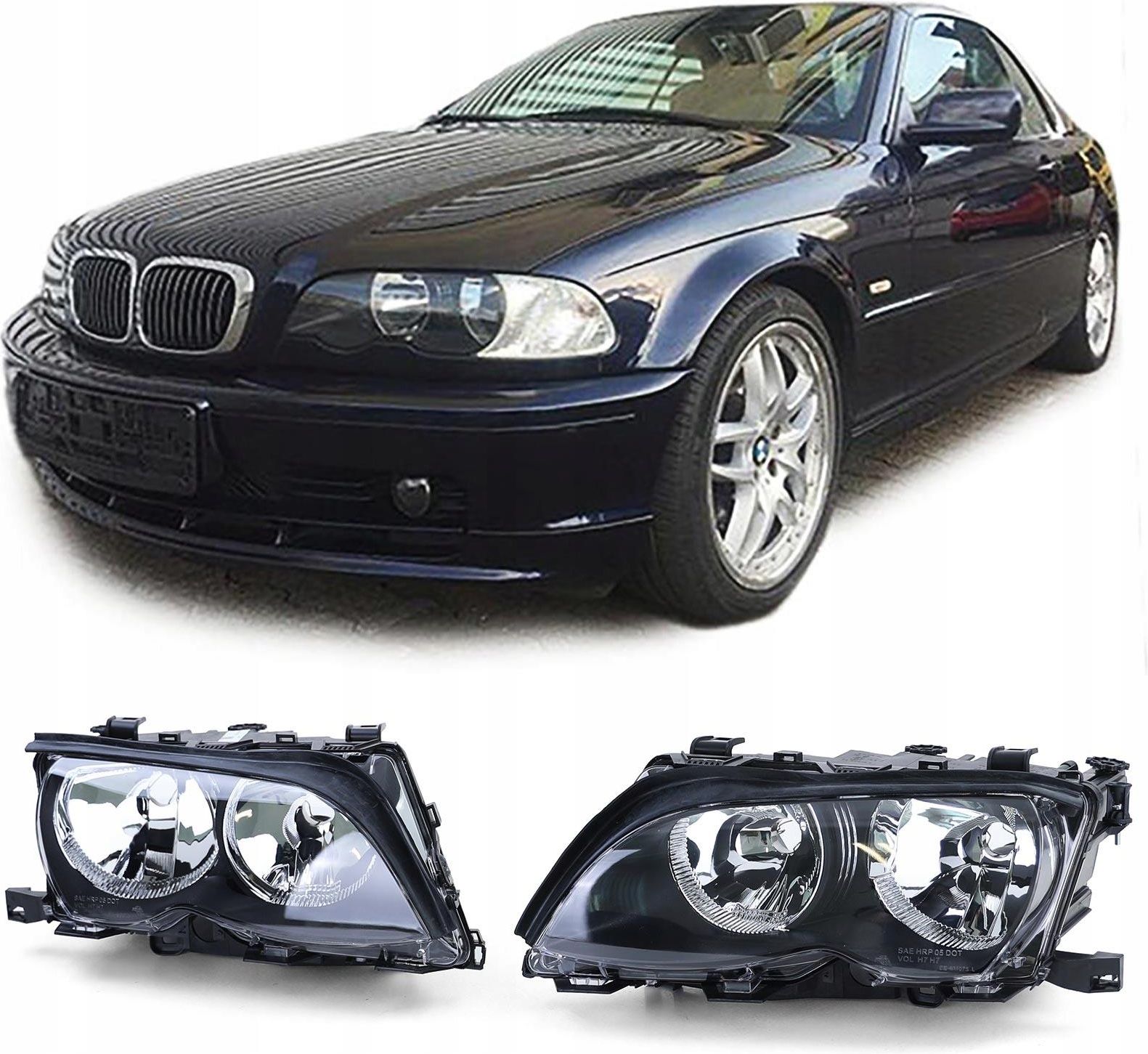 Lampa przednia Jbm Lampy Przednie Bmw 3 E46 2001-2005 J10332SETBM ...