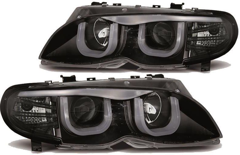 Lampa przednia Depo Lampy Reflektory Led 3D U-Style Bmw E46 01-05 LPBM96 - Opinie i ceny na Ceneo.pl