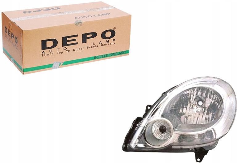 Lampa Przednia Depo Reflektor H4 Elektryczny Z Silnikiem 551 1176rmld