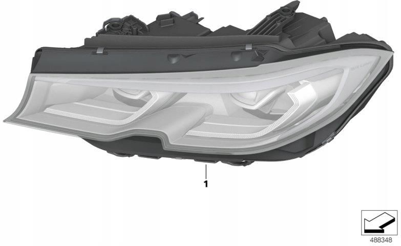 Lampa przednia Bmw Oe G20 G21 Reflektor Prawy Przód Led 63118496150 ...