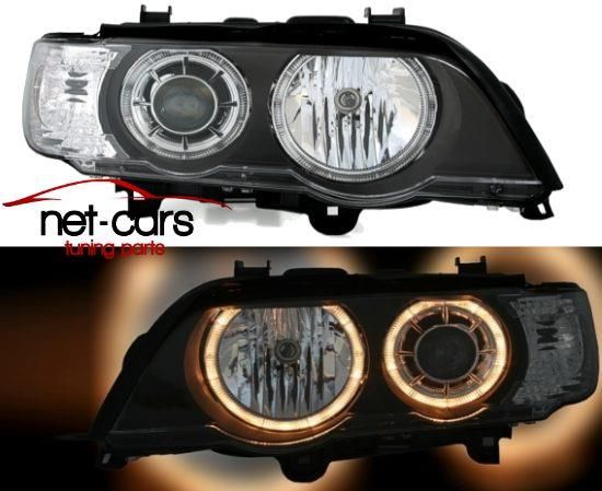 Lampa przednia Depo Lampy Reflektory Bmw X5 E53 D2S Angel Eys Xenon B ...