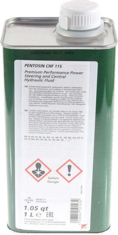 Fuchs Płyn Hydrauliczny Pentosin Chf 11S 1L Titan Chf 11S - Opinie i ...