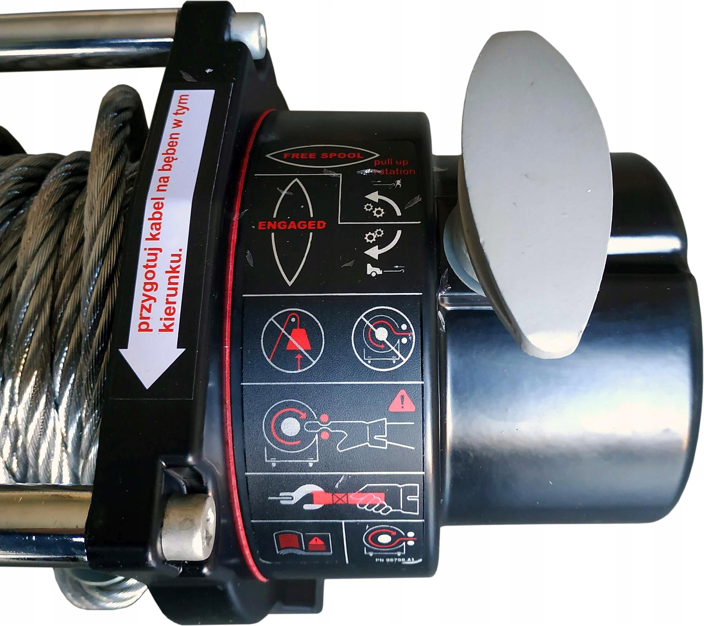 Wciągarka Samochodowa 4X4 Off Road 12000 5,5T 12V 1580.1200.5.5Thh ...