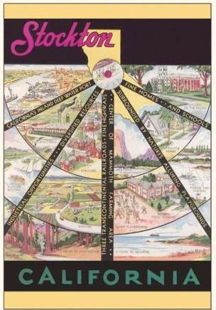 Vintage Journal Stockton Travel Poster - Literatura obcojęzyczna - Ceny ...