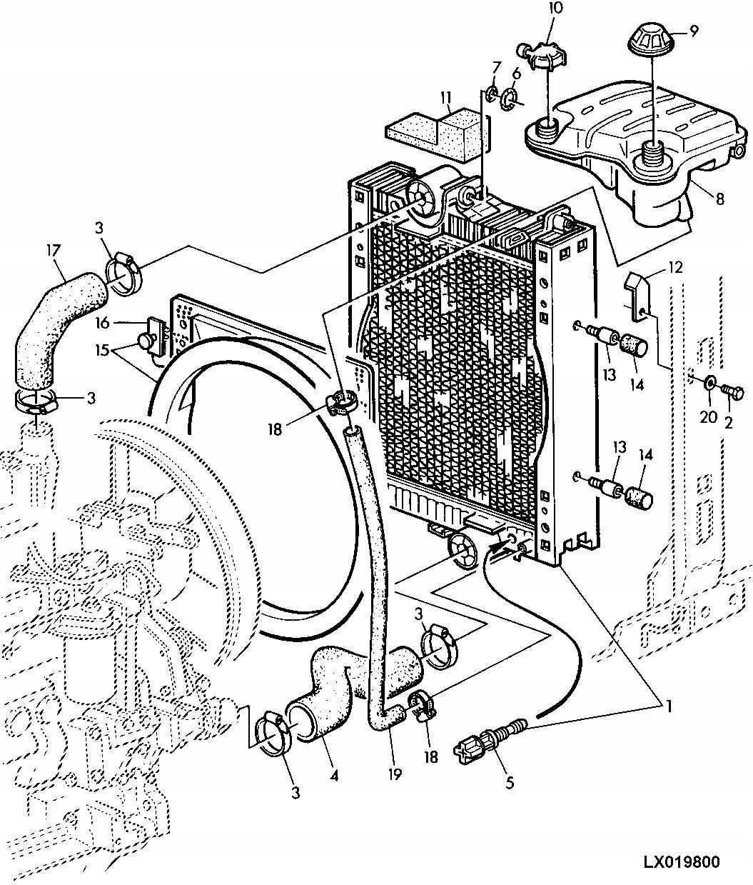 Bepco Zbiornik Wyrównawczy Chłodnicy John Deere Al78004 12352757928 ...