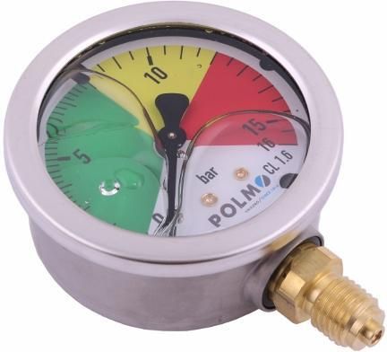 Polmo Manometr Glicerynowy M63 0-16 Bar Gwint M12X1.5 Do Mgo63Km12D16P - Opinie i ceny na Ceneo.pl