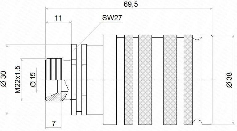 Szybkozłącze Pav Iso-A 1/2 Euro Gniazdo M22-1.5 Pav G1/2 Gn M22 ...
