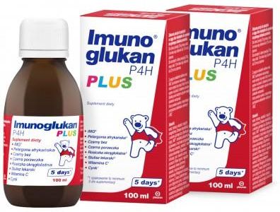 Pleuran Imunoglukan P4H PLUS Płyn 2x100ml - Opinie i ceny na Ceneo.pl