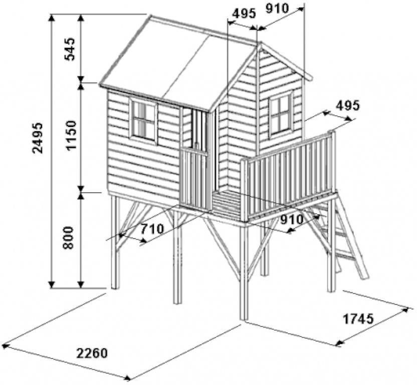 Jerzyk Domek dla dzieci 175x226x250.5 cm - Ceny i opinie - Ceneo.pl