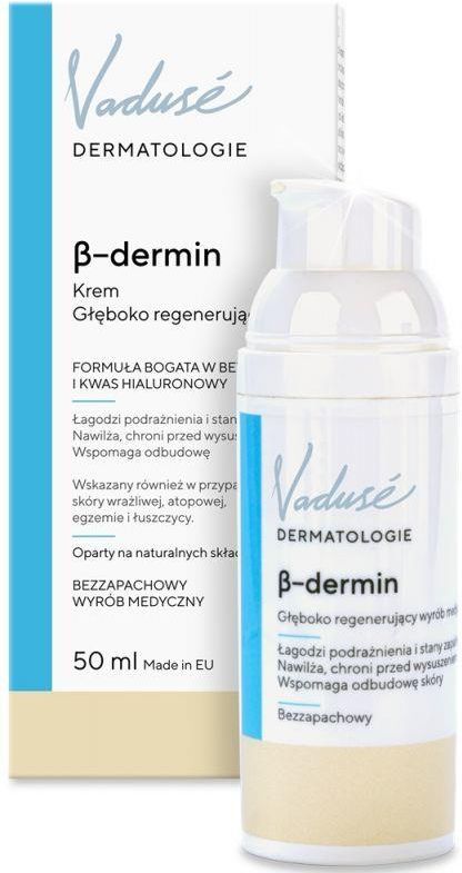 Dermokosmetyk Vaduse Dermatologie β-dermin Krem Głęboko Regenerujący 50 ...