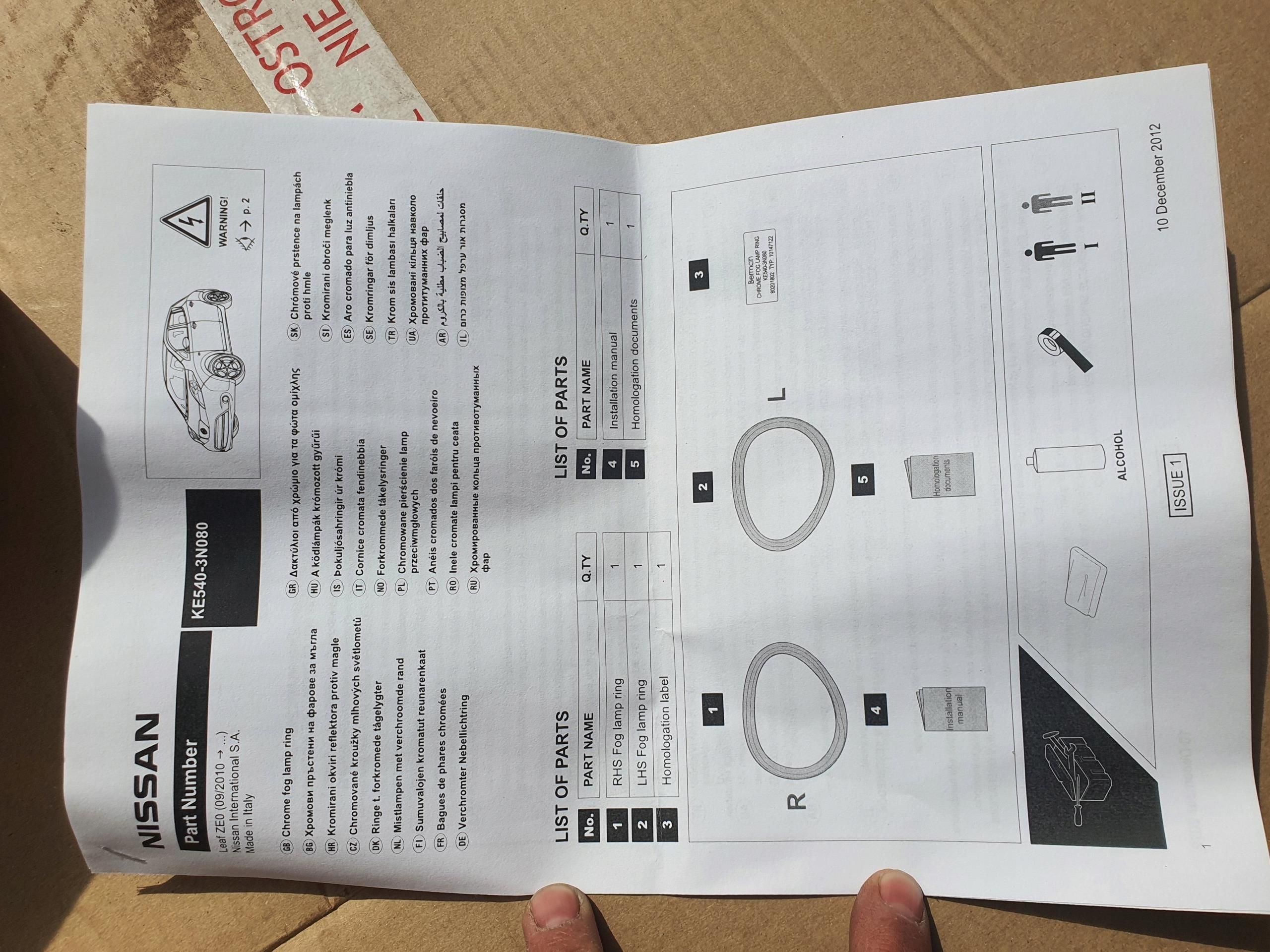 Nissan Oe Ramka Halogenu Ramki Chrom Leaf Oryginał KE540-3N080 - Opinie ...