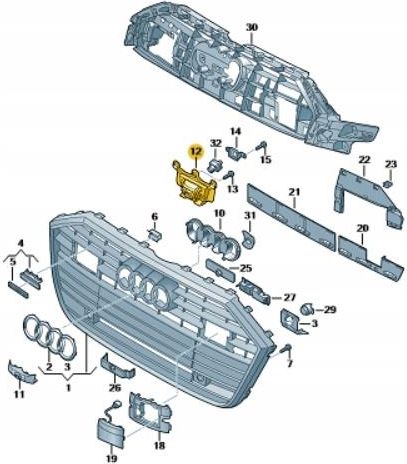 Audi Oe Uchwyt Mocujący Kamerę Przednią A6 C8 Aso 4K08532311 - Opinie i ...