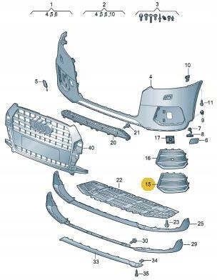 Audi Oe Kratka Zderzaka Przedniego Q3 Fl 2015-2018 8U0807681P - Opinie ...