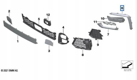 Bmw Oe Mocowanie Kratki Bocznej M Pak X6 G06 19- 51118092247 - Opinie i ...