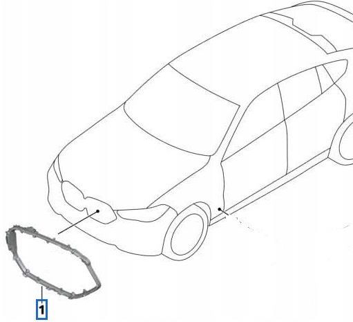Grill Chłodnicy Podświetlany Bmw X6 G06 Oryginał 63147498353 - Opinie i ...