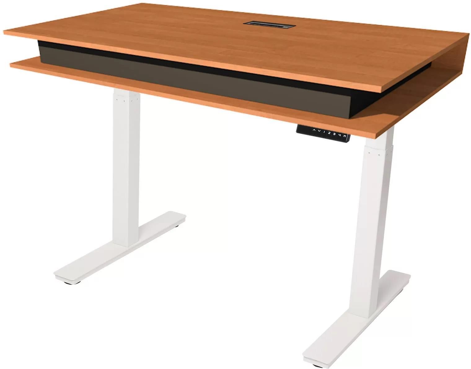 Ergonome Biurko Elektryczne Podnoszone Z Szufladą Levitate /Biały/Biały ...