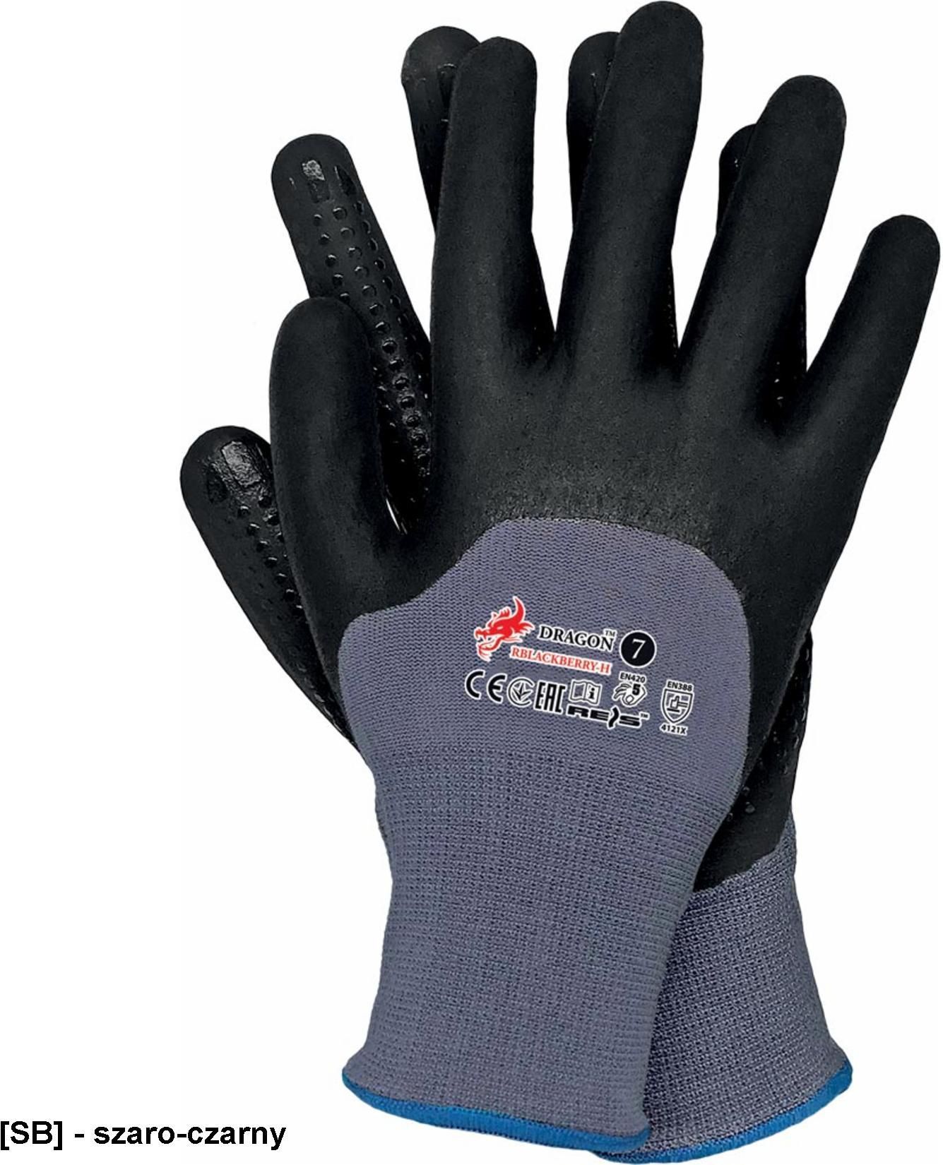 R E I S Rblackberry H Rekawice Ochronne Wykonane Z Połączenia Lycry Z ...