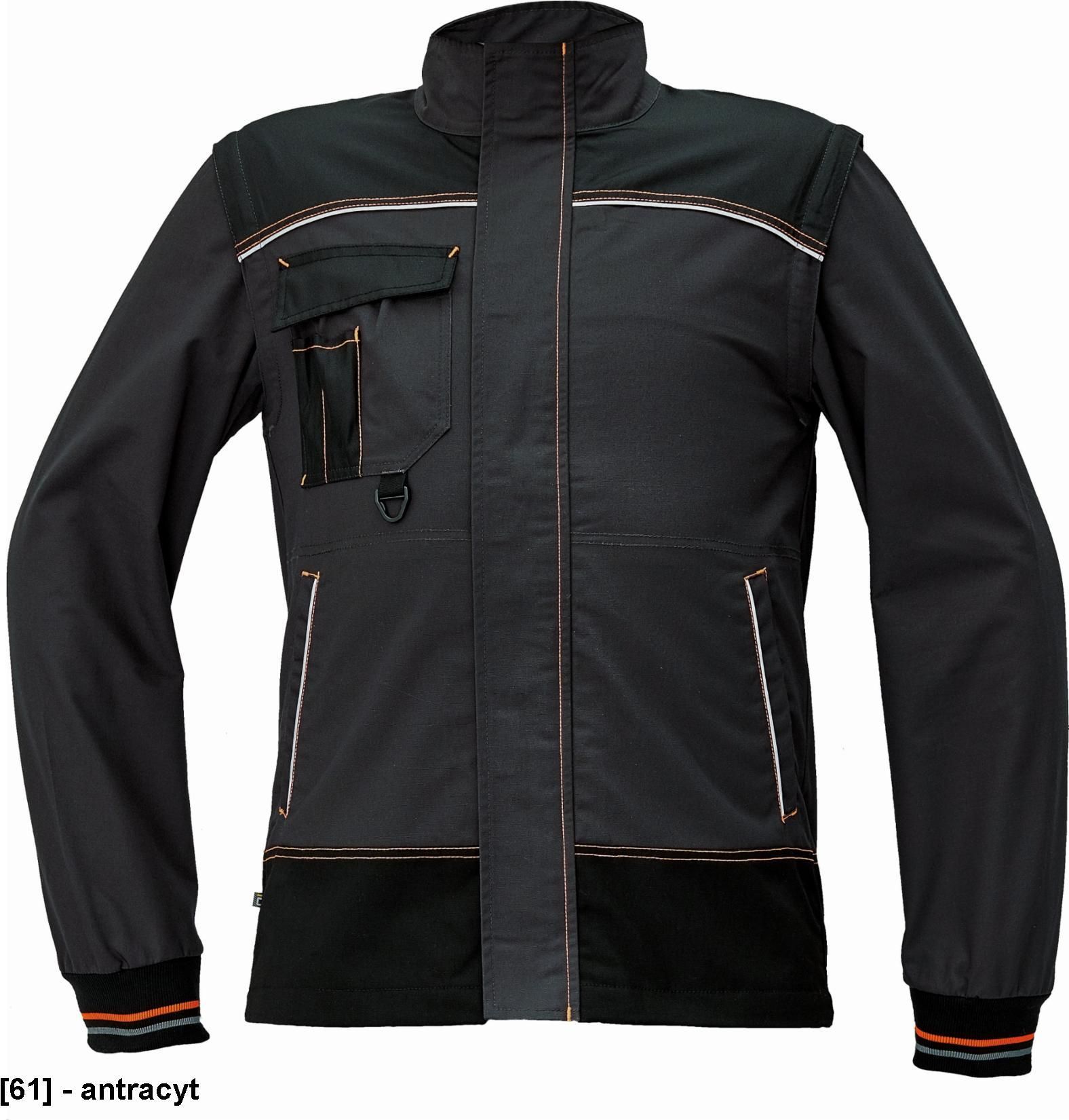 Cerva Knoxfield Kurtka Męska Kurtka Robocza Ze Stójką Antracyt/Żółty 40 ...