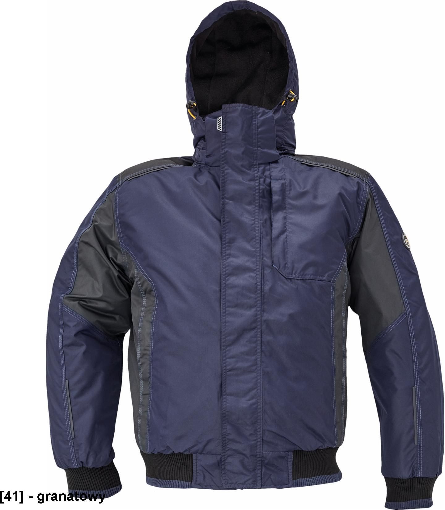 Cerva Dayboro Pilot Kurtka Męska Kurtka Pilotka Odpinany Kaptur Polar ...