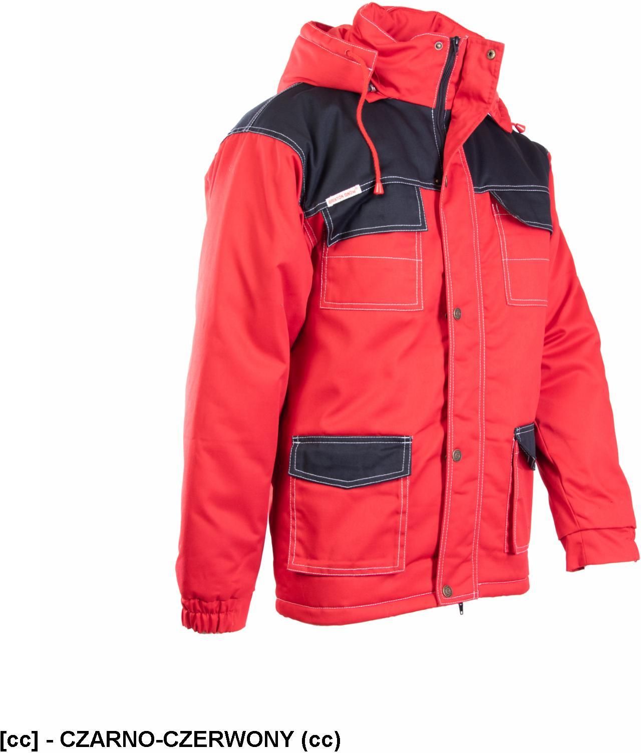 Polstar Ospr Brixton Snow Kurtka Parka Poliester/Bawełna (65% /35%) 290G/M2 Czarno Czerwony (Cc ...