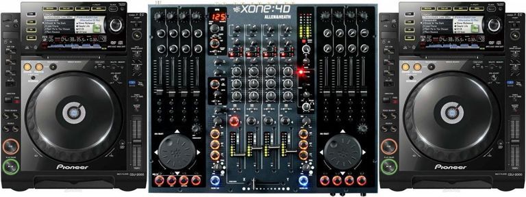 Mikser DJ Allen & Heath Xone 4D + 2 x Pioneer CDJ-2000 + Reloop RHP-10 ...