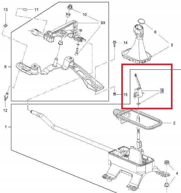 Narzędzia do warsztatu Opel Oe Zapadka Drążka Zmiany Biegów Corsa E ...