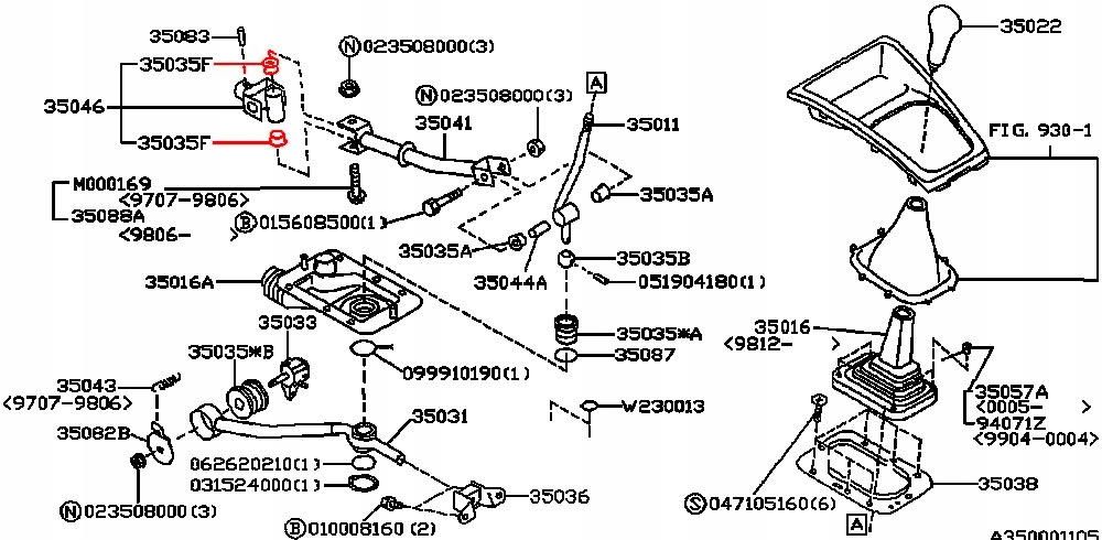 Subaru Oe Impreza Tulejka Krzyżaka Lewarka Biegów 35035Ka030 - Opinie i ...