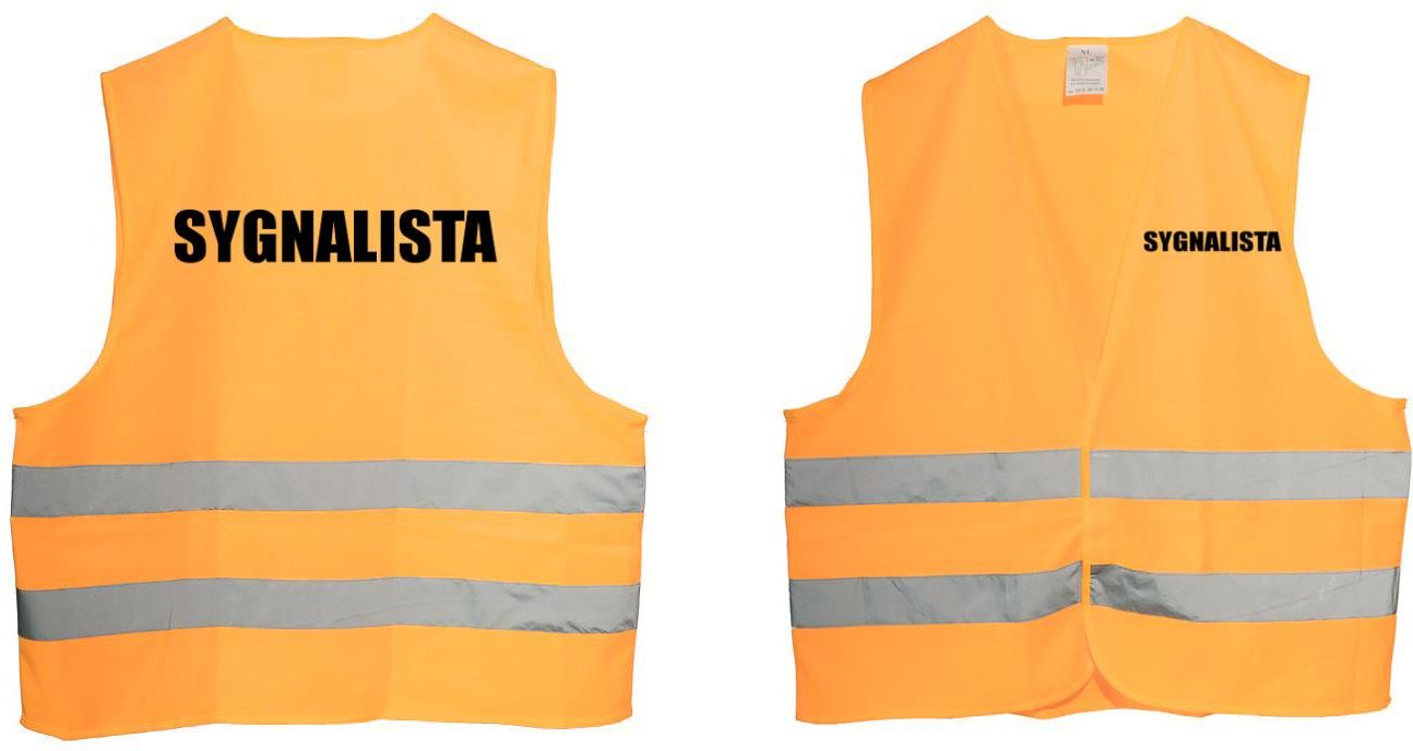 R E I S Kamizelka Sygnalista Kamizelka Ostrzegawcza Z Napisem 4Xl ...