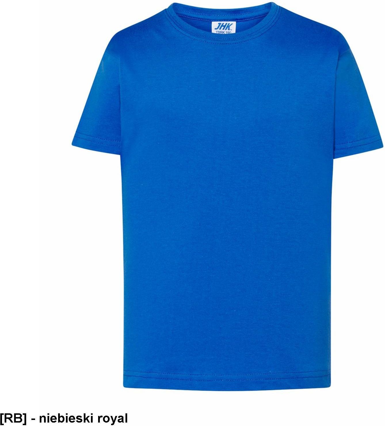 Jhk T Shirt Tsrk 190 Dziecięca/Młodzieżowa Z Krótkim Rękawem Wzmocniony Lycrą Ściągacz 100% ...