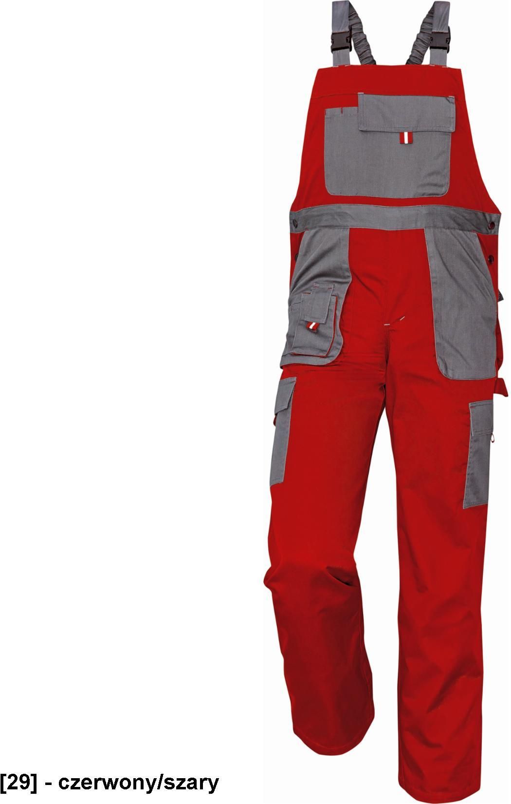 Cerva Max Evolution Ogrodniczki Czerwony/Szary 54 - Ceny i opinie ...