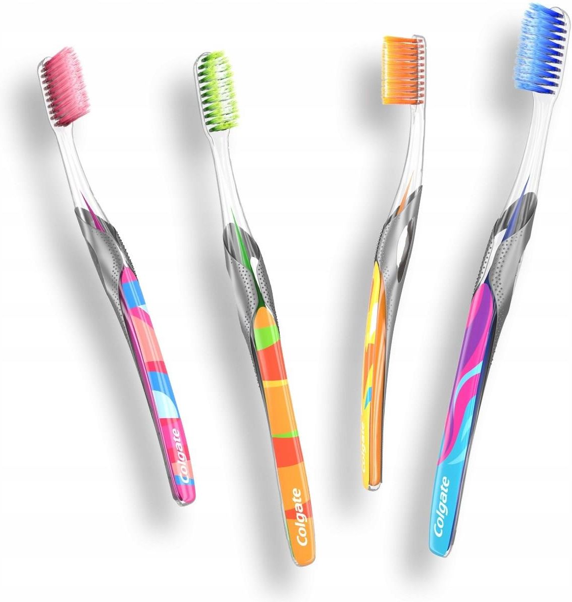 Colgate Slim Ultra Soft Design Edition różowa + niebieska 2 szt ...