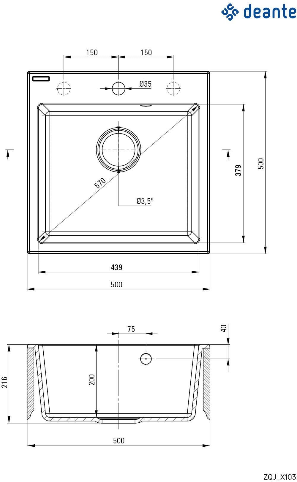 Zlewozmywak Deante Evora Nero ZQJ_N103 - Opinie i ceny na Ceneo.pl