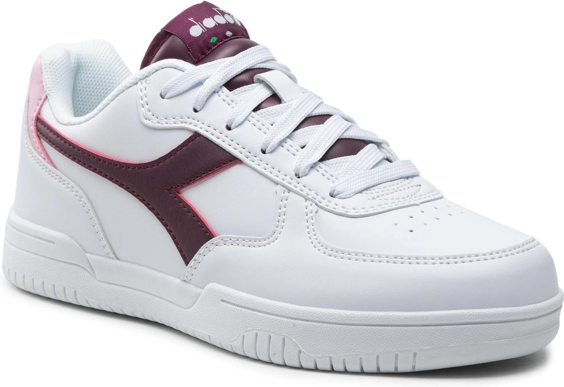 Sneakersy DIADORA - Raptor Low Gs 101.177720 01 D0101 White/Grape Wine ...
