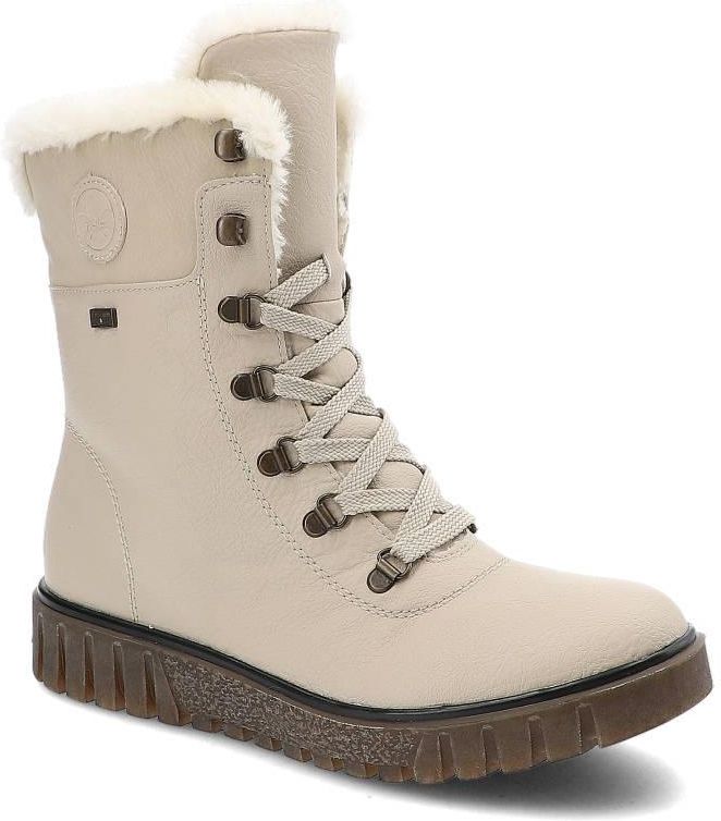 Beżowe Botki Rieker Ocieplane Buty Damskie - Ceny i opinie - Ceneo.pl