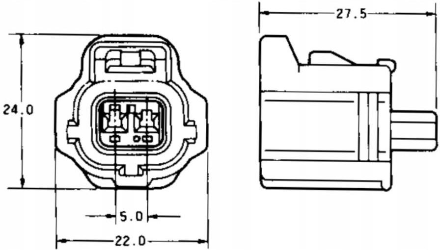E Connectors Wtyczka Czujnika Temperatury Toyota 178390 2 90980 10735 ...