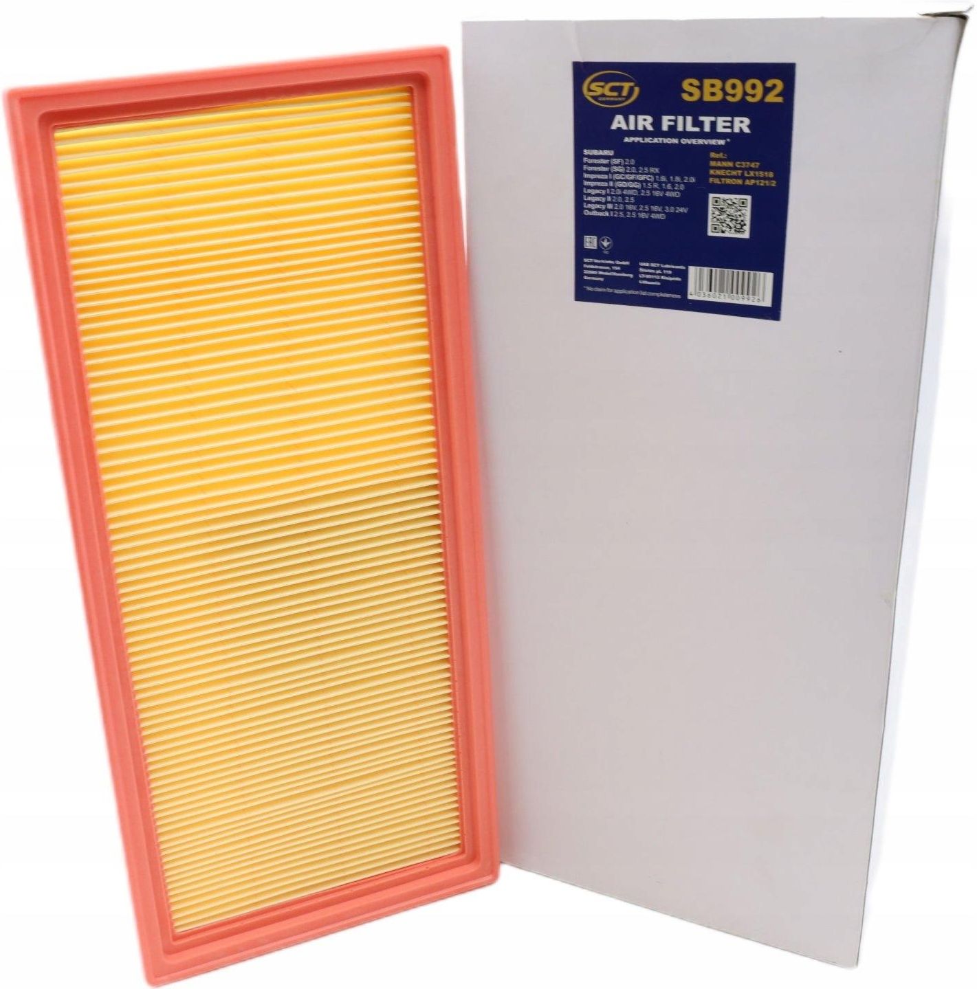 Filtr powietrza Sct Germany Filtr Powietrza Sct Sb992 Sb 992 - Opinie i ...