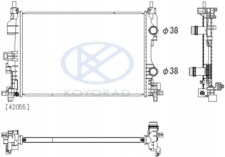 Koyorad Chłodnica Jeep Compass 17 2 4 Automat 68273401Aa 68273401Aa ...