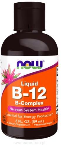 Now Foods B-12 B12 W Płynie 59Ml - Opinie i ceny na Ceneo.pl