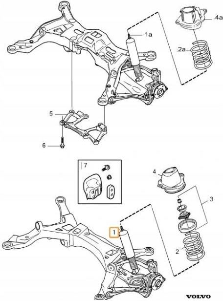 Amortyzator samochodowy Volvo Oe Amortyzator Tylny Volvo S80 V70 S60 ...