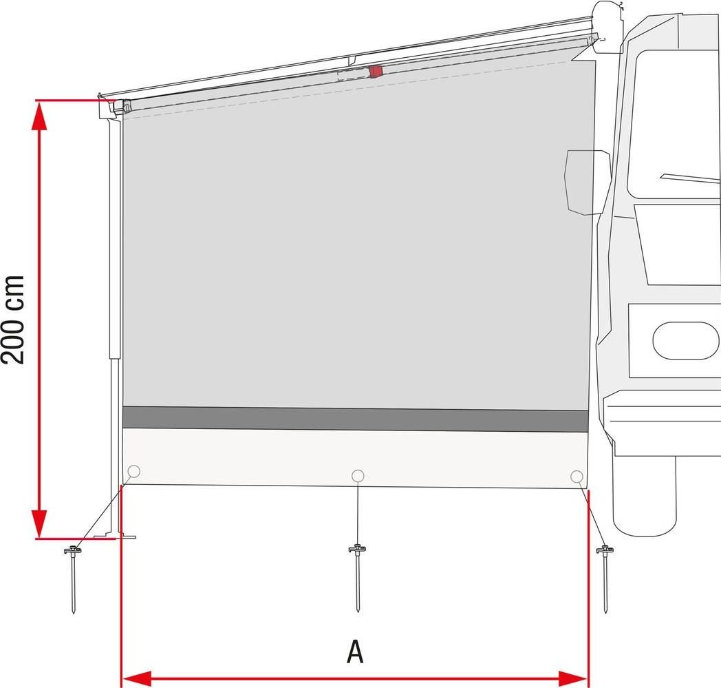 Fiamma Ściana Boczna Markiza F45 Sun View Side 08185-01 08185-01 ...