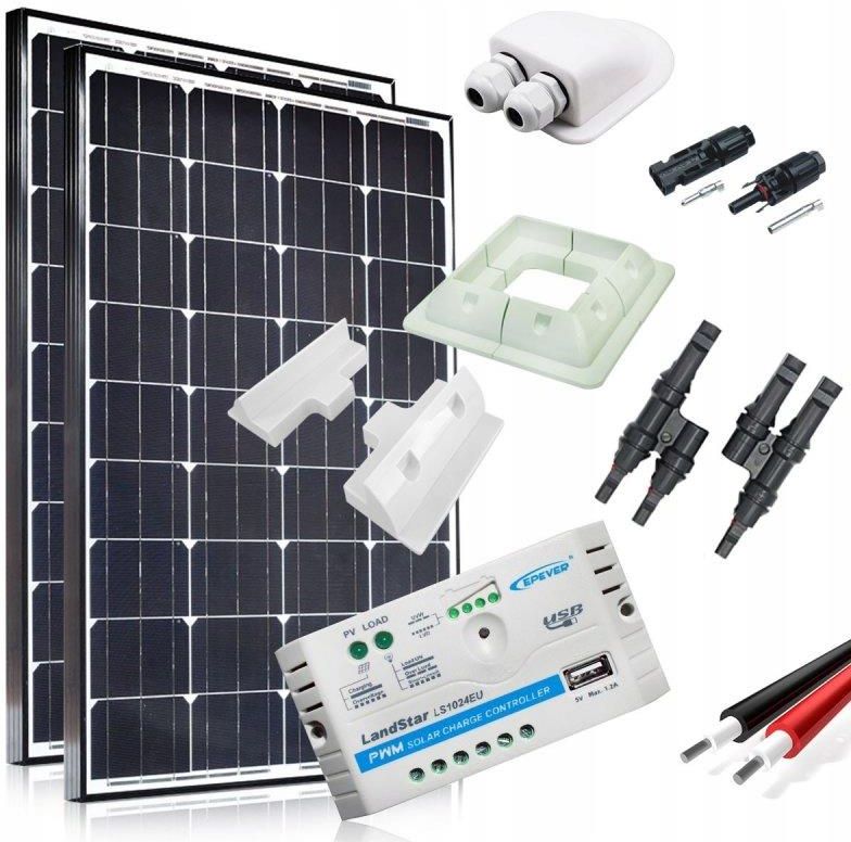Panele Słoneczne Solarne Do Kampera Zestaw 260W - Opinie i ceny na Ceneo.pl