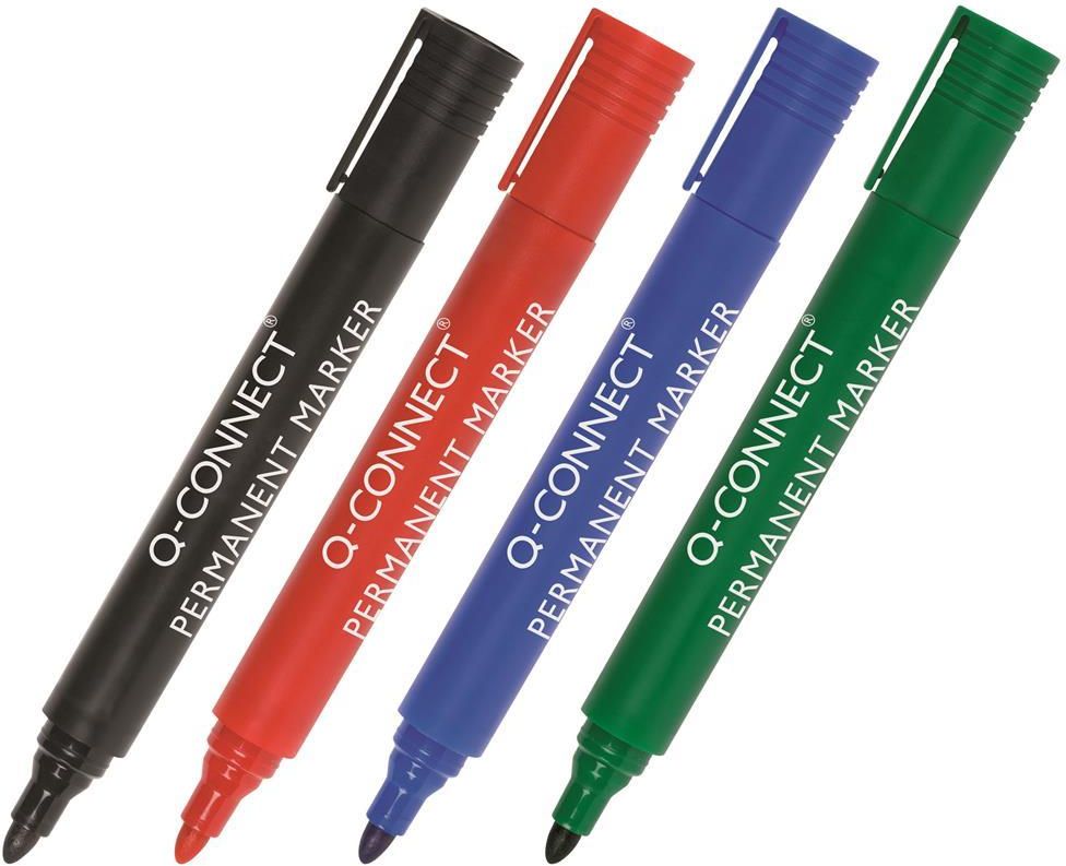 Marker Permanentny Q-Connect Okrągły 15-3mm (Linia) Czarny - Ceny i ...