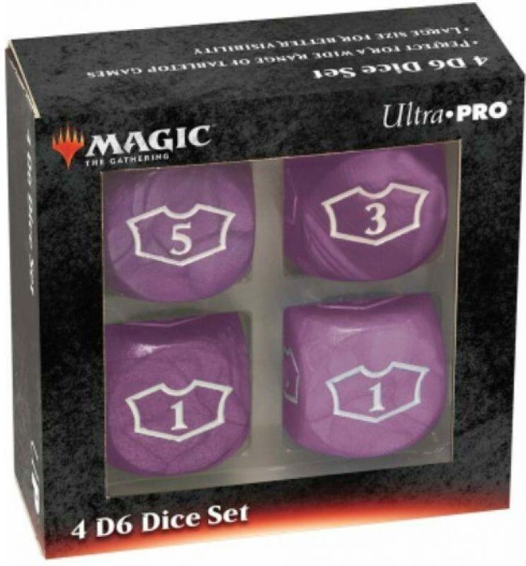 Ultra Pro Magic the Gathering Black Mana 22 mm Deluxe Loyalty Dice Set ...
