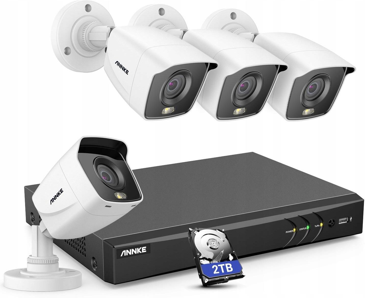 Zestaw do monitoringu ANNKE SYSTEM NADZORU WIDEO 8CH 4K ULTRA HD-2TB ...
