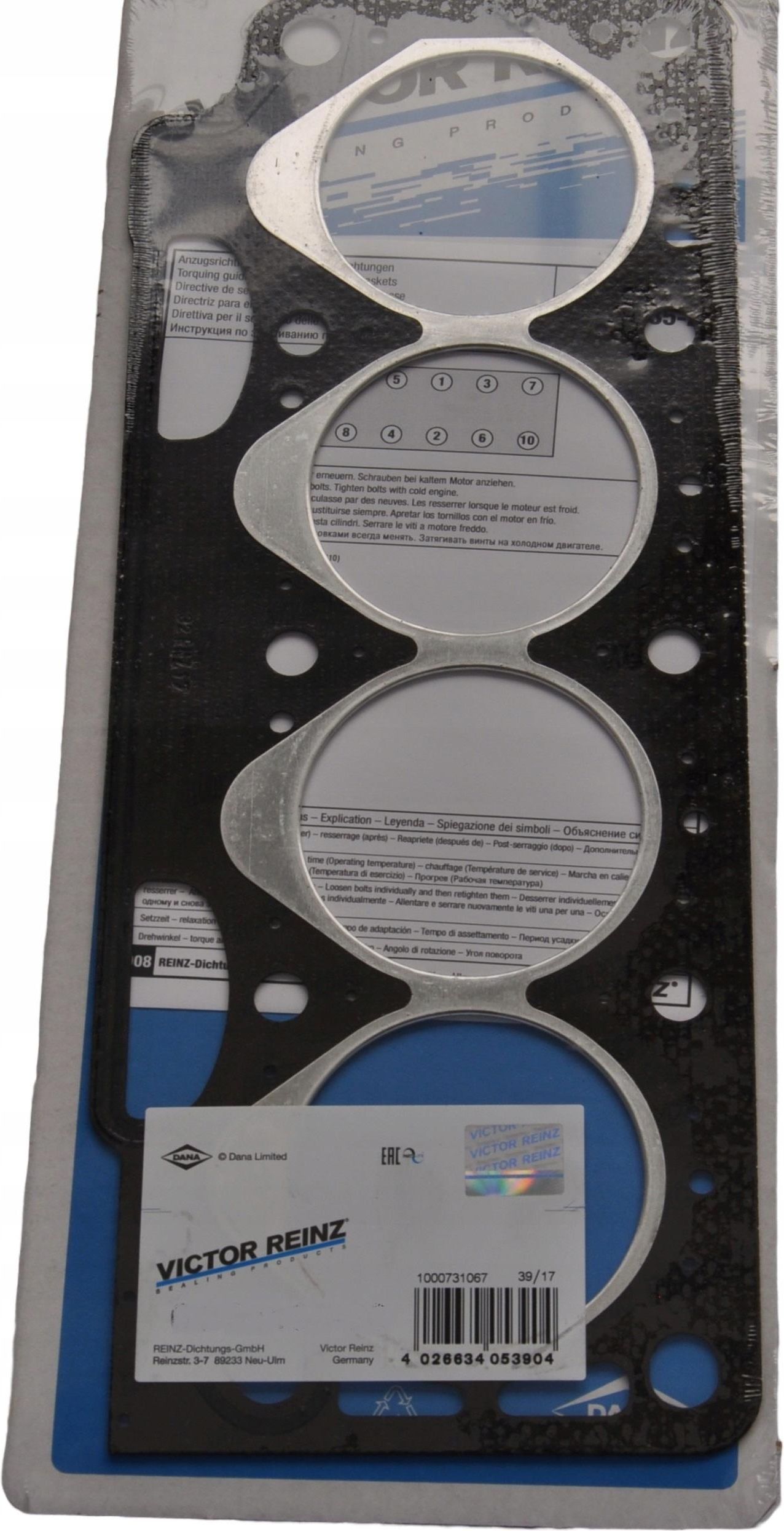 Głowica cylindra Victor Reinz Uszczelka Głowicy Daihatsu 61 52875 00 ...