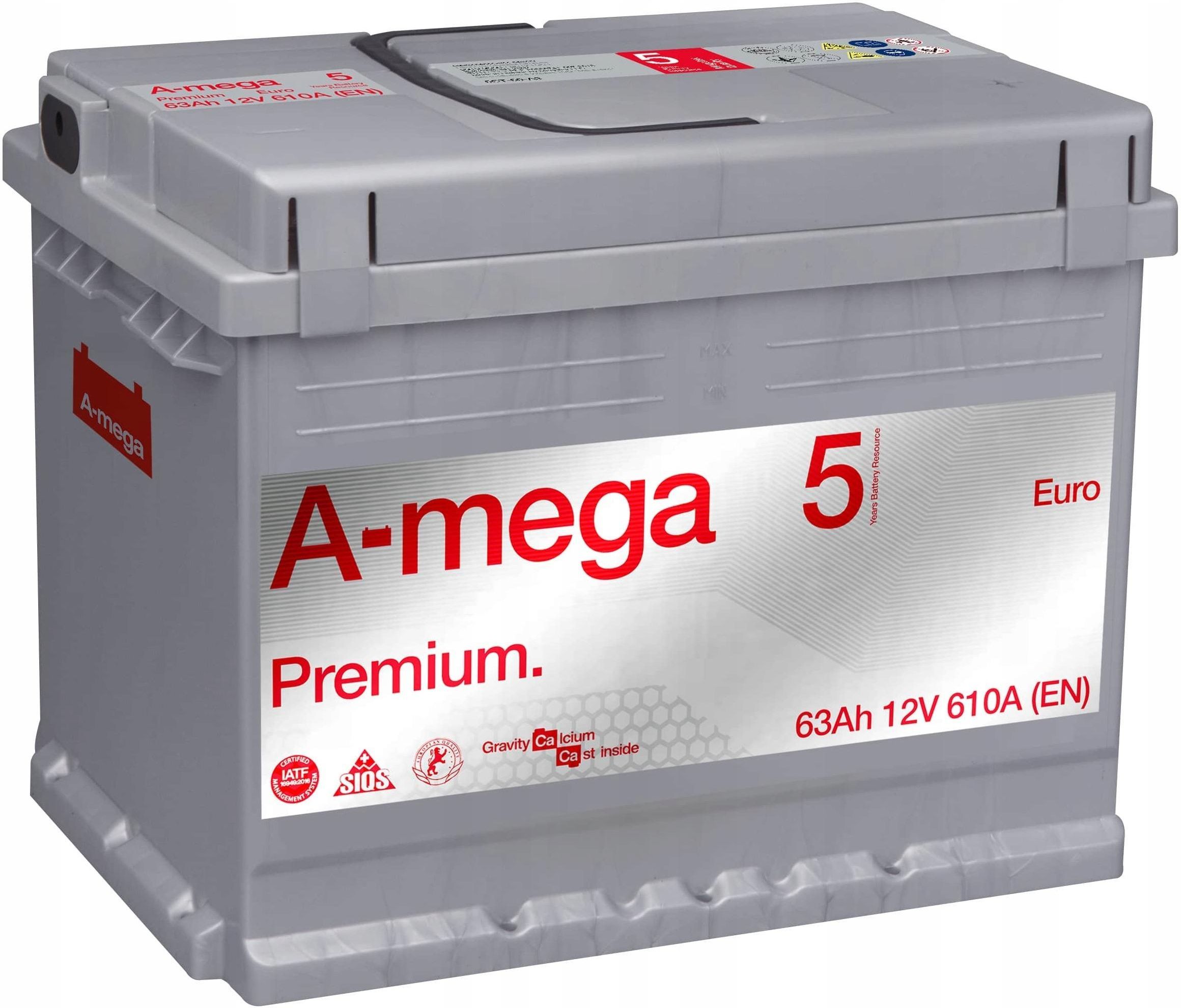 Amega M5 12V 63Ah 610A P Plus 6Ct63A3 - Opinie i ceny na Ceneo.pl