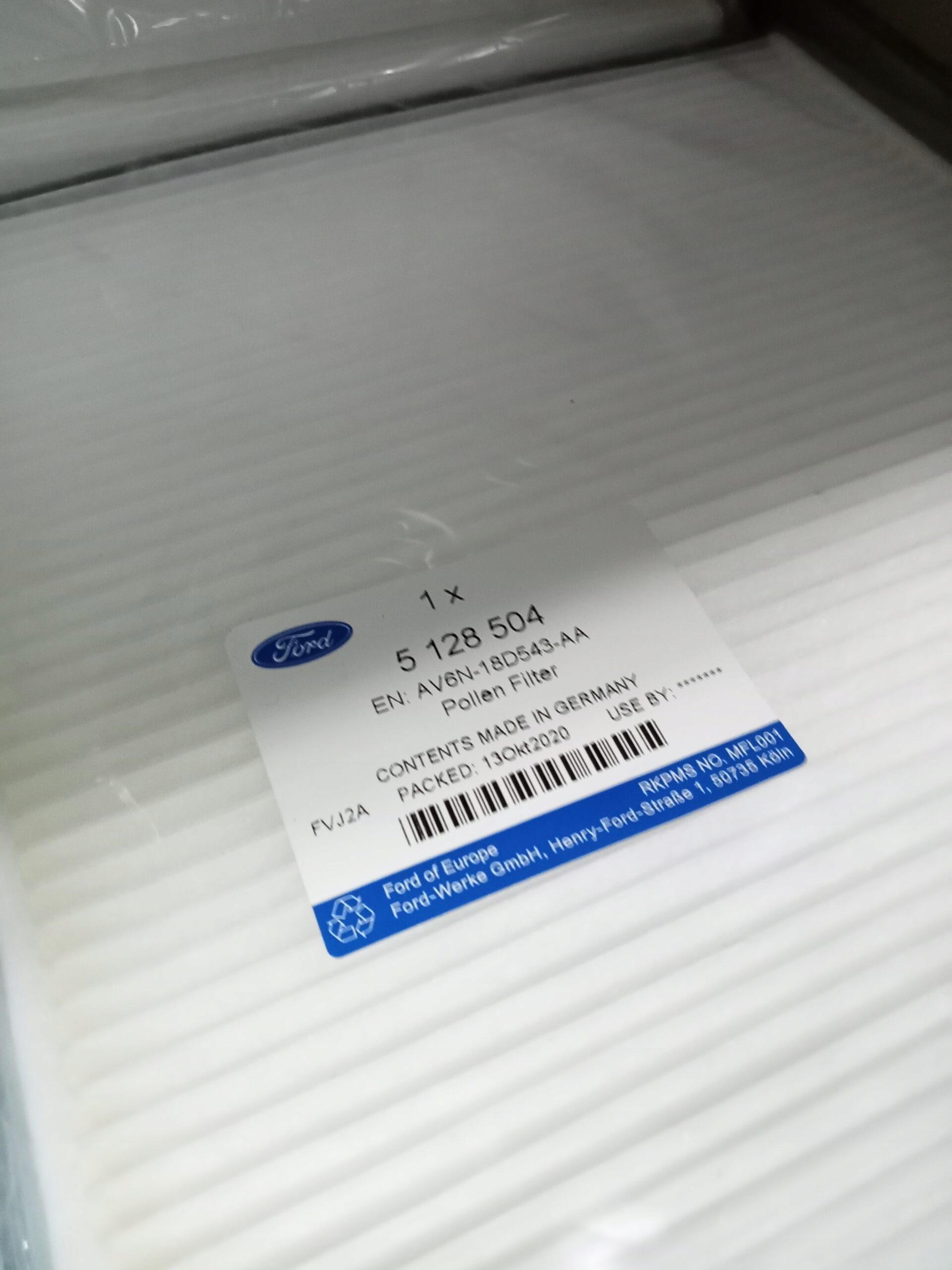 Filtr kabinowy Ford Oe 5128504 Filtr Kabinowy Oryginał Oe Ford - Opinie ...