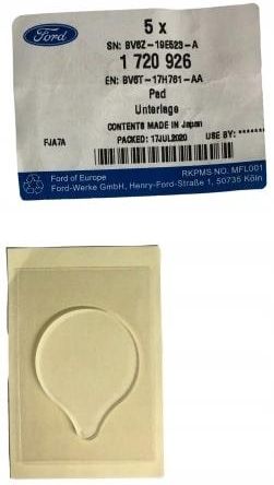 Wycieraczka samochodowa Ford Oe 1720926 Podkladka Czujnik Deszczu Szyba ...